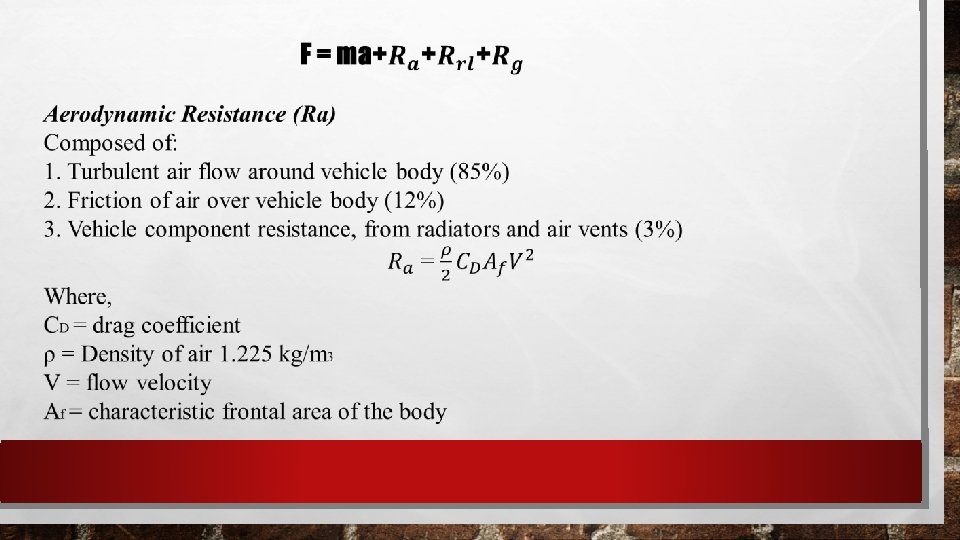 AUTOMOBILE AERODYNAMICS MODULE 3 Ground Vehicle Aerodynamics Ground