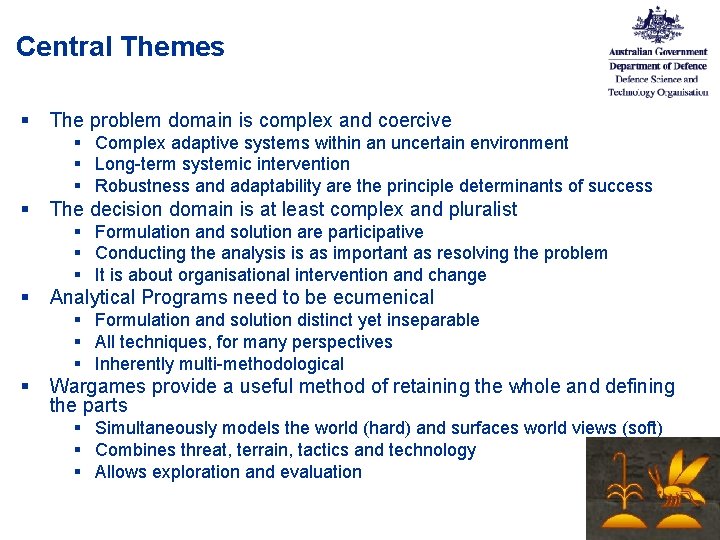 The Theoretical and Pragmatic Basis for Australian Army