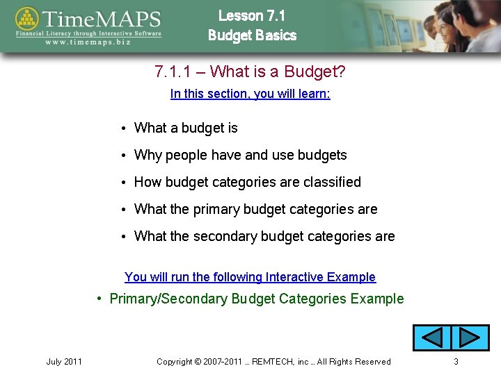 Lesson 7 1 Budget Basics Introduction A budget