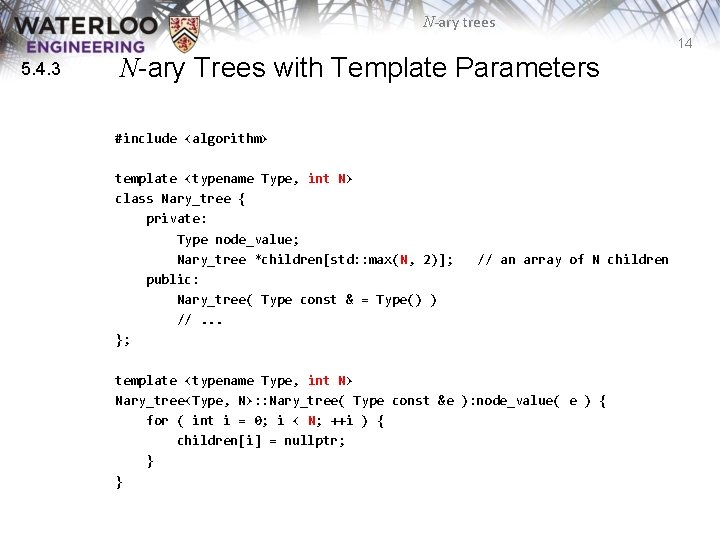 ECE 250 Algorithms and Data Structures Nary Trees