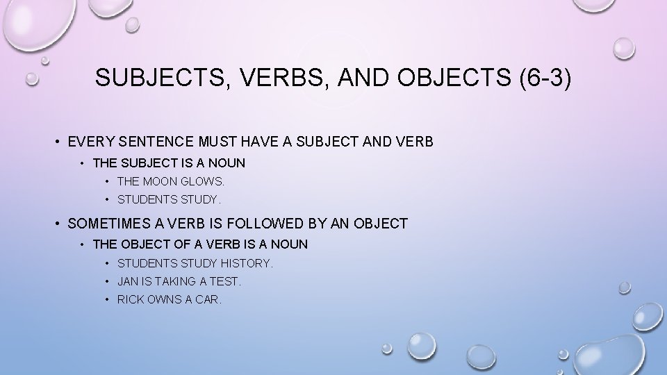 CHAPTER 6 NOUNS PRONOUNS PLURAL FORMS OF NOUNS