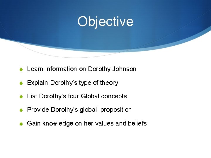 The Johnson Behavioral System Model Jennifer Graham Amanda