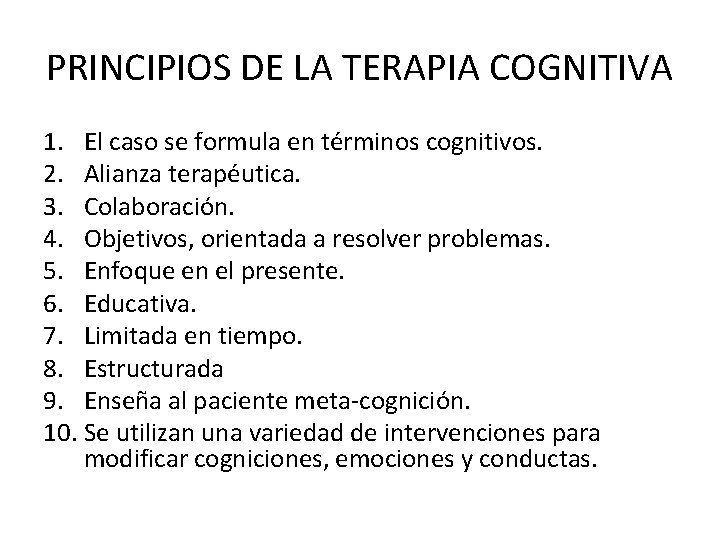 ESCALA DE TERAPIA COGNITIVA COGNITIVE THERAPY RATING SCALE