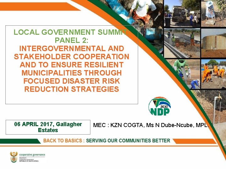 LOCAL GOVERNMENT SUMMIT PANEL 2 INTERGOVERNMENTAL AND STAKEHOLDER