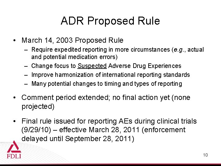 PostApproval Drug Issues FDLIIntroduction to Drug Law Regulation