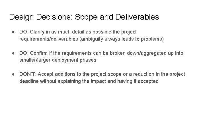 What Does A Good Design Look Like Some