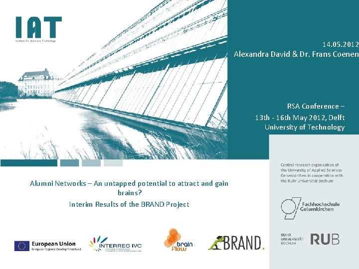 14 05 2012 Alexandra David Dr Frans Coenen