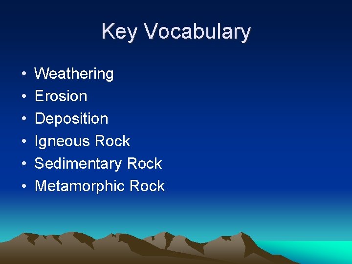 Rock Types Lesson Mr Standifer Earth Science Content