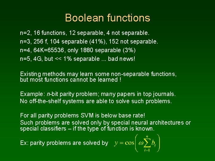 How to learn hard Boolean functions Wodzisaw Duch