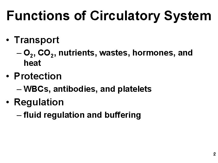 Chapter 18 The Circulatory System Blood Introduction Erythrocytes