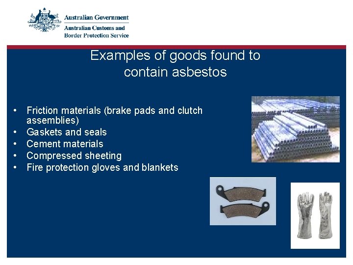 Restricted Goods Australian Customs and Border Protection Service