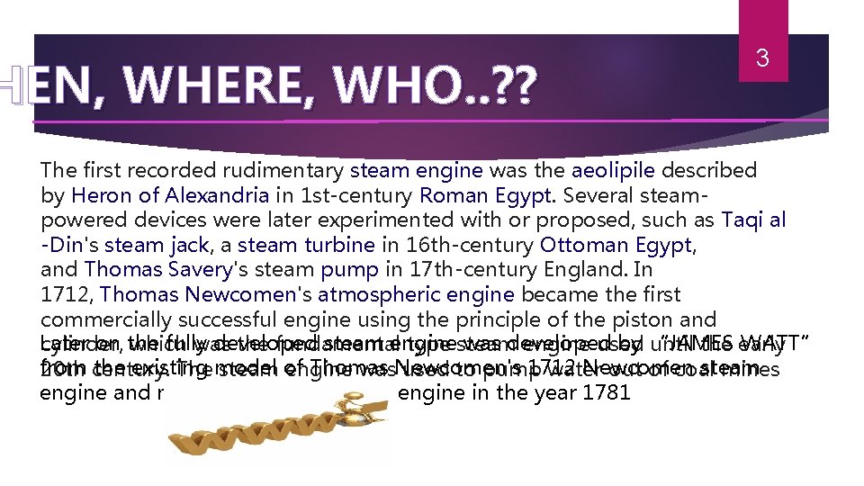 1 STEAM ENGINE AT EXACTLY IS STEAM ENGINE
