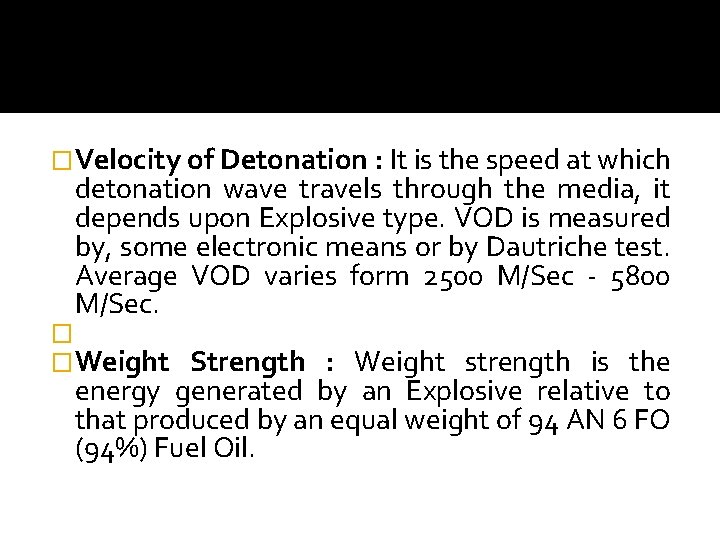 Mine Portal UG EXPLOSIVES BLASTING INTRODUCTION TO EXPLOSIVES