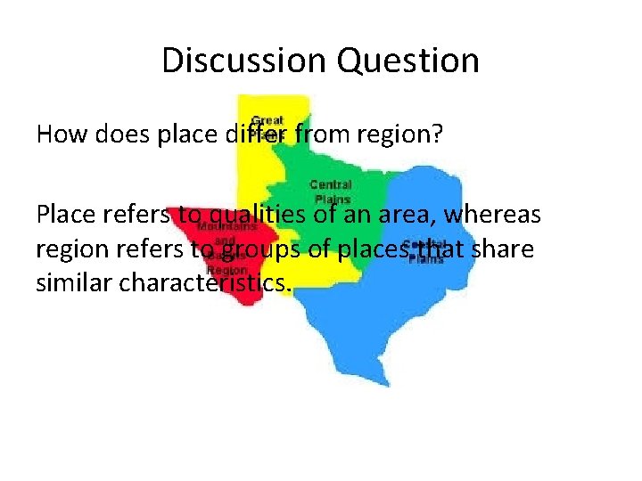Chapter 1 Section 1 Understanding Texas Geography Six