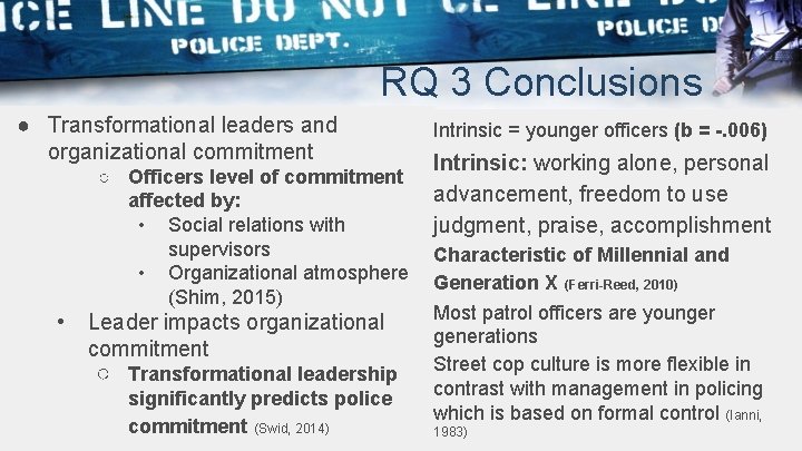 The Impact of Police Officer Age on Leadership