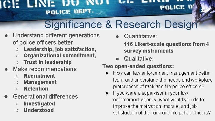 The Impact of Police Officer Age on Leadership