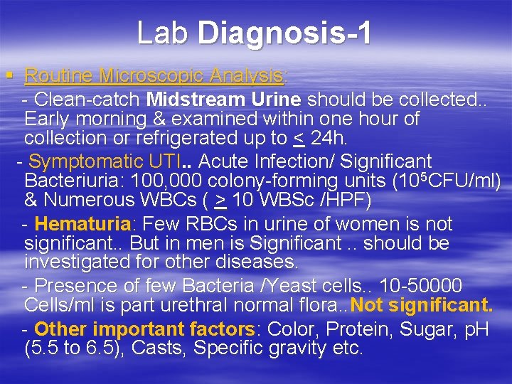 URINARY TRACT INFECTIONS 3 rd Y Med Students