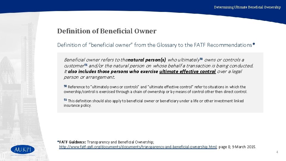 Determining Ultimate Beneficial Ownership Determining Ultimate ...