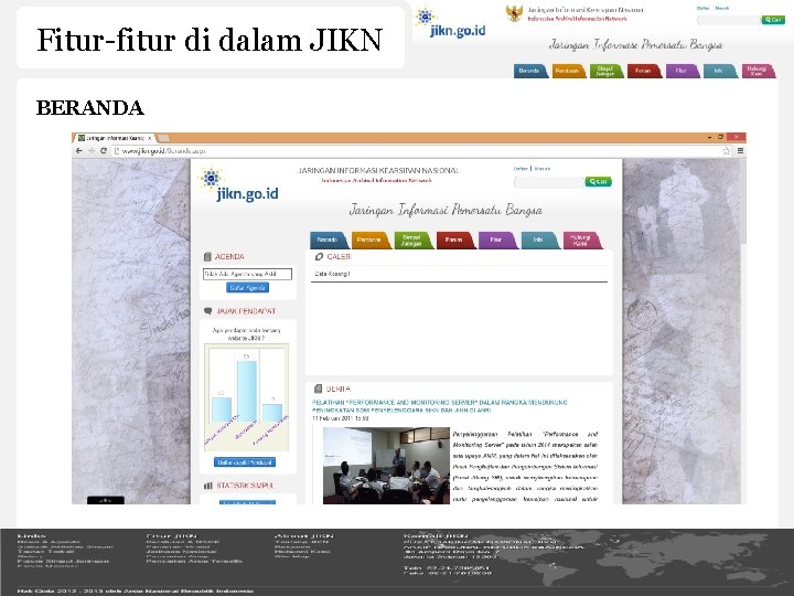 PENGENALAN FITUR WEBSITE JIKN Pendidikan dan Pelatihan Teknis