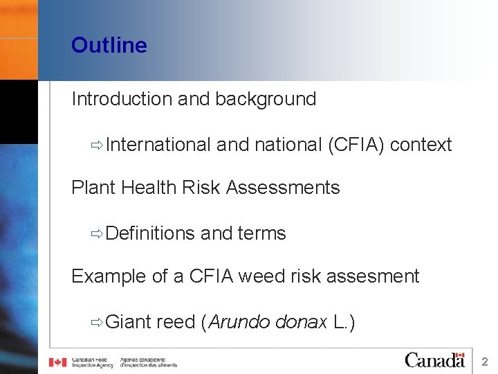 Pest Risk Assessment Unit PHRA 9 th International