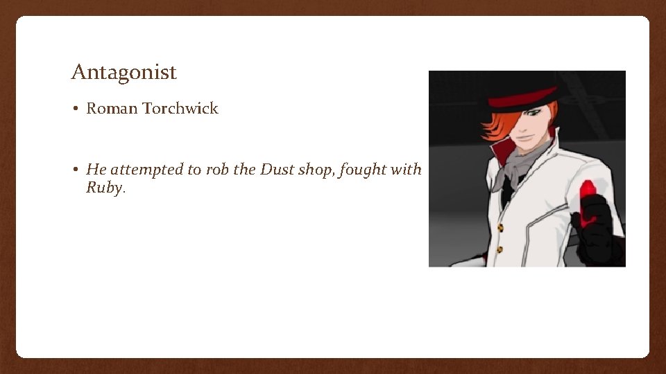 Plot Structure RWBY EPISODE 1 RUBY ROSE Plot