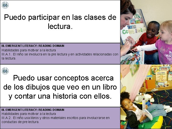 Puedo participar en las clases de lectura III