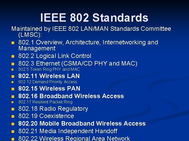Network Hardware and Software ECE 544 Computer Networks