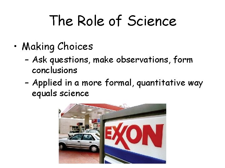 Introduction to HONORS 227 Science as a Way