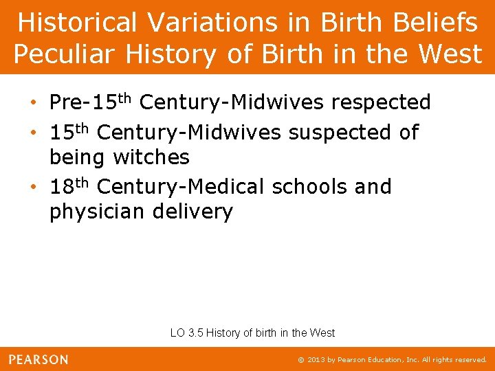 Chapter 3 BIRTH AND THE NEWBORN CHILD 2013