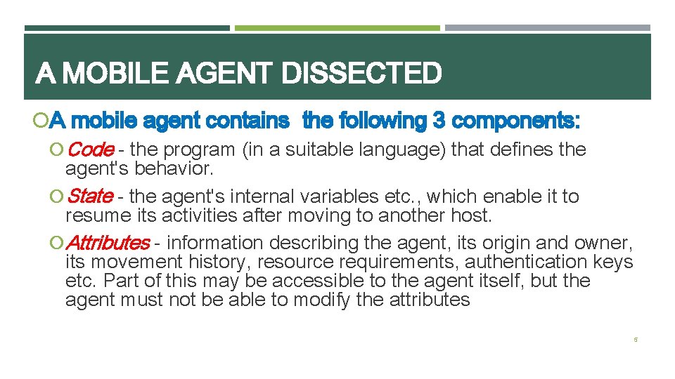 OUTLINE Introduction to Mobile AgentMA Introduction to Mobile