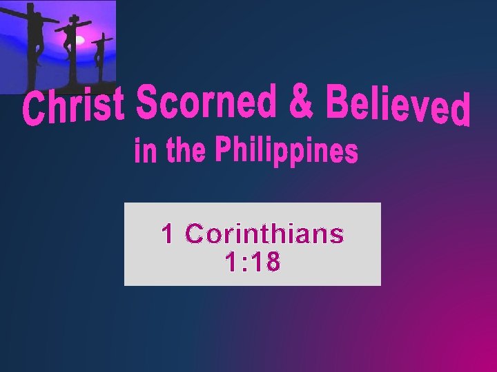 1 Corinthians 1 18 Introduction 1 1 COR