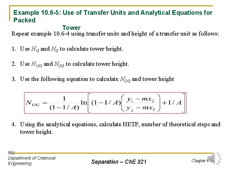 Lecture 3 Absorption in Plate and Packed Towers