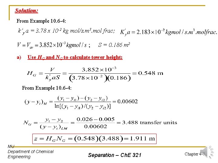Lecture 3 Absorption in Plate and Packed Towers