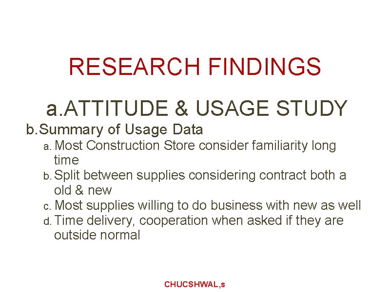 MARKETING B 2 Construction Supplier Research Presentation INTRODUCTION