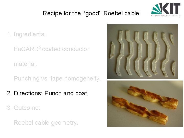 Roebel cables for Eu CARD experience and options