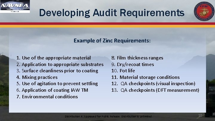 Instituting a Quality Assurance Audit Program at USMC