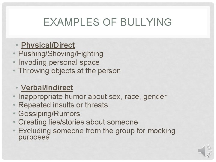 BPS VIOLENCE PREVENTION UNDERSTANDING BULLYING HARASSMENT SEPTEMBER 2017