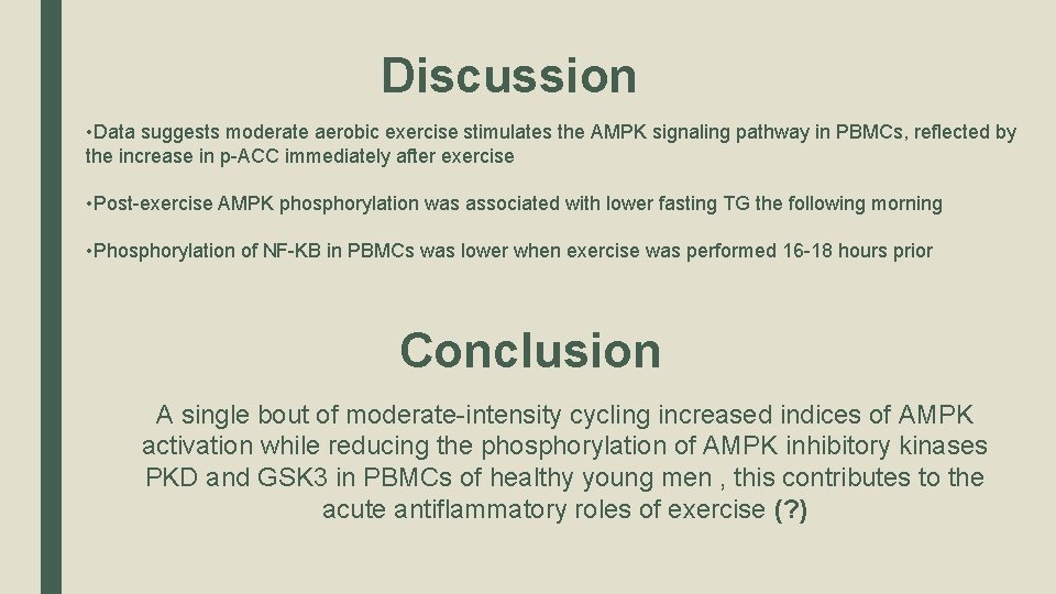 EFFECT OF A SINGLE BOUT OF AEROBIC EXERCISE