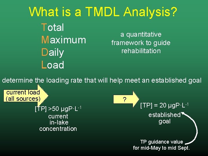 The Disconnection Between Limnological Information and the Phosphorus