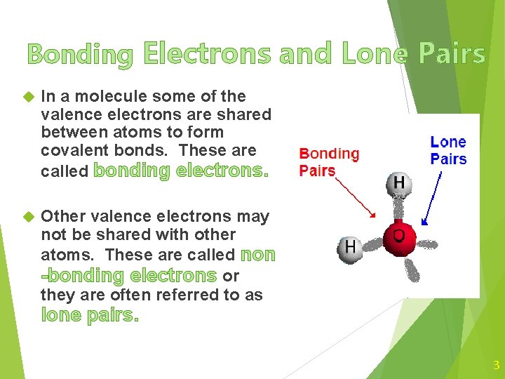 The Shapes of Molecules The shape of a