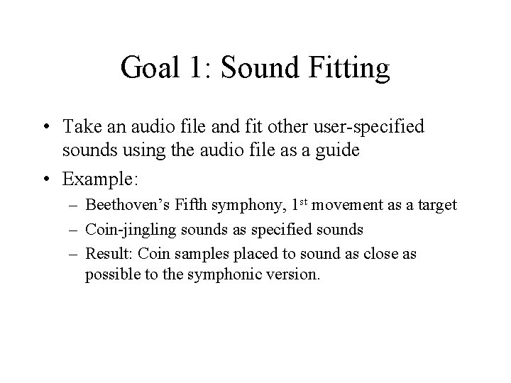 Gene Synth Sound Synthesis by Genetic Algorithm Introduction