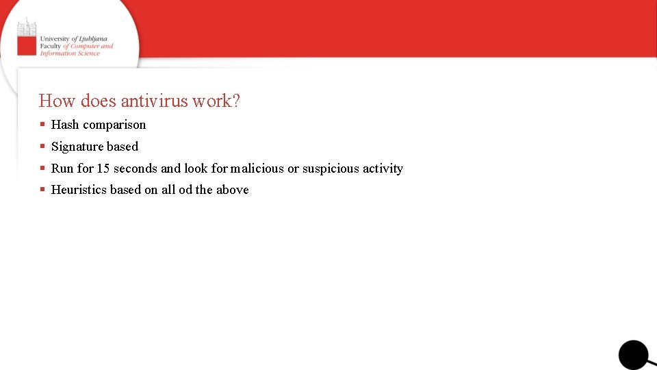 Custom malware 16 12 2020 Urban Suhadolnik Roadmap