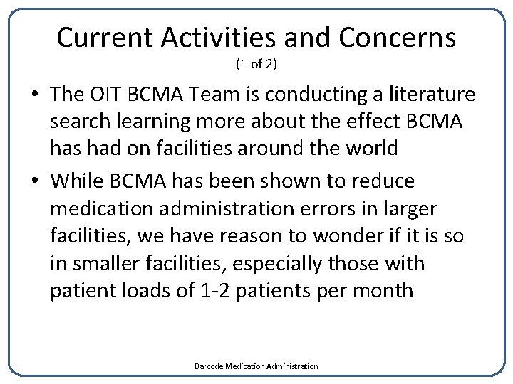 Barcode Medication Administration Awareness Resource Patient Management ...