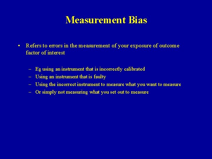 IMT Module 10 Bias confounding effect modification Dr