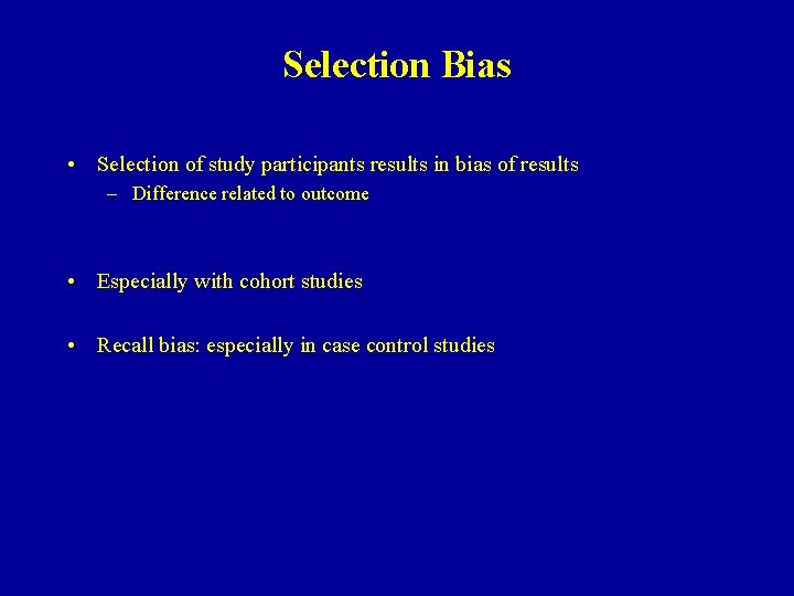 IMT Module 10 Bias confounding effect modification Dr