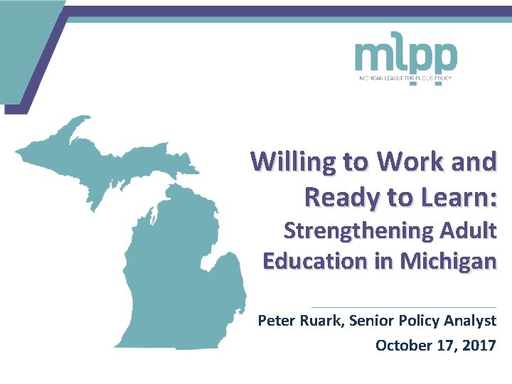 Willing to Work and Ready to Learn Strengthening