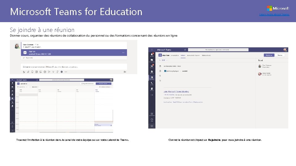 Microsoft Teams for Education Learn more about Teams