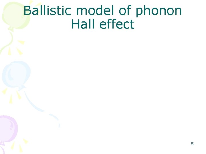 The phonon Hall effect NEGF and Green Kubo