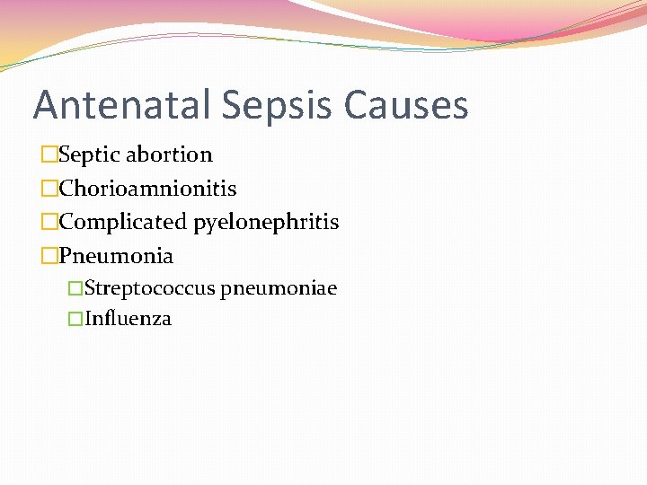 Maternal Sepsis Mark Ballard MD Obstetrics and Gynecology