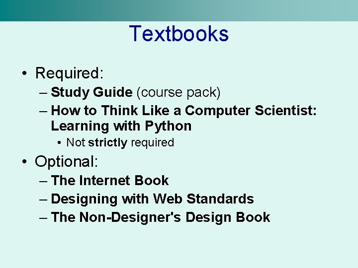 CMPT 165 Introduction to Multimedia and the Internet